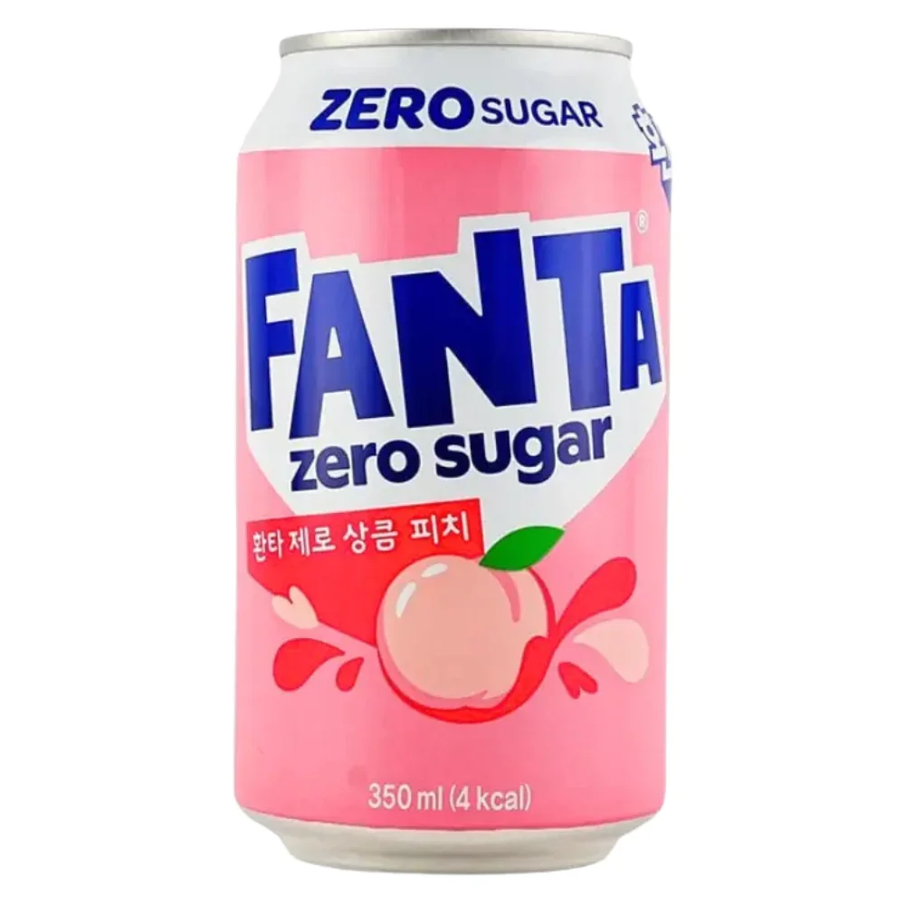 Fanta - Zero Peach - 350ml [KR], 2,49